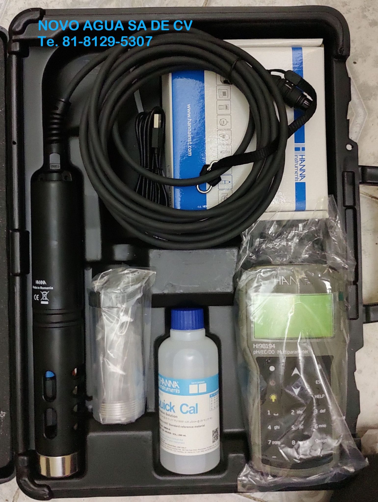 Medidor Multiparamétrico HI98194 – Medidor de pH, ORP, Conductividad, Oxigeno disuelto, TDS ...