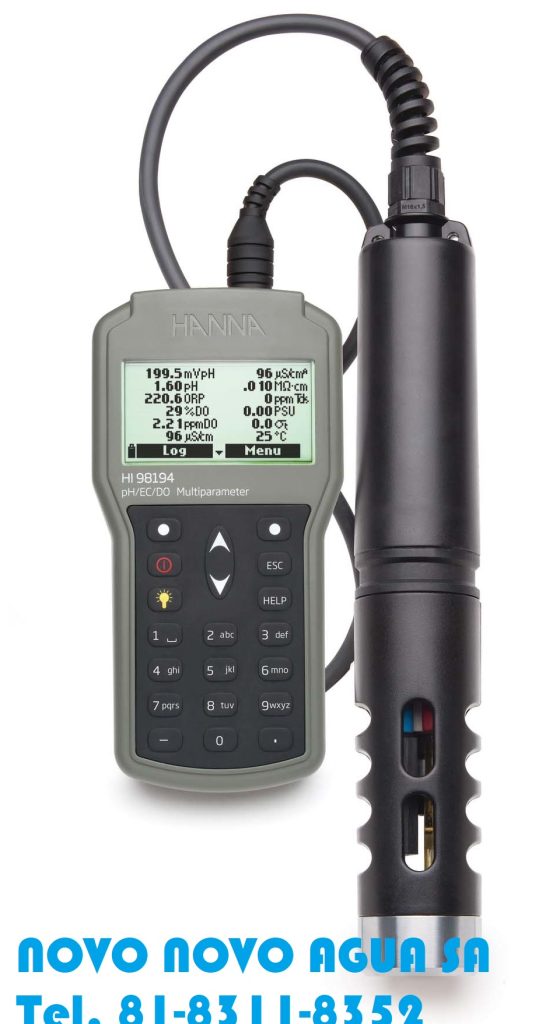 Medidor Multiparamétrico HI98194 – Medidor de pH, ORP, Conductividad, Oxigeno disuelto, TDS ...